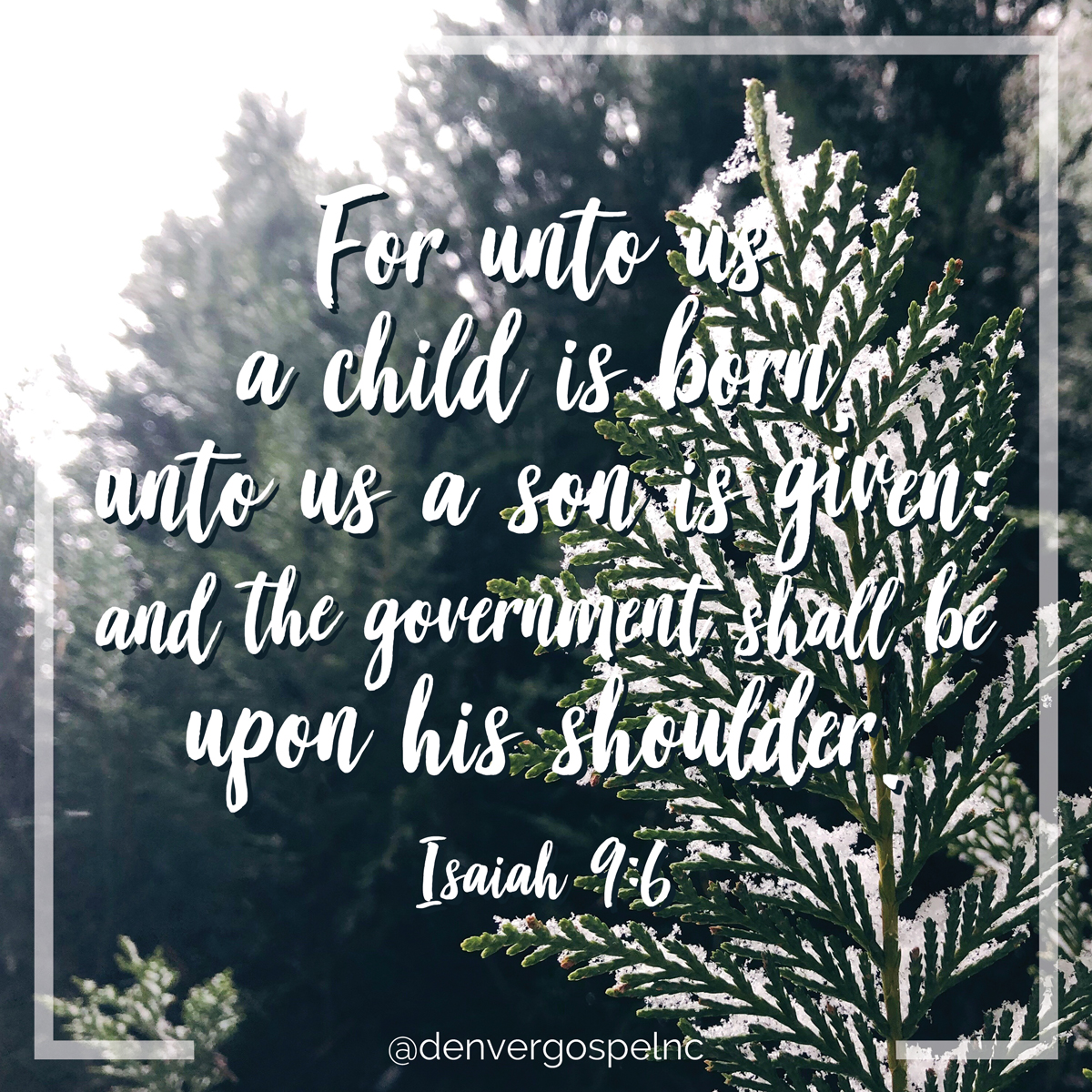 Christmas Advent: Promises – Denver Gospel Hall